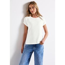 Street One Damen Street One T-Shirt im Struktur-Mix wei&szlig; 46