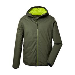 Killtec Outdoorjacke »KOS 258 MN JCKT« Wind- und wasserdichte, atmungsaktive Herrenjacke, packbar, PFAS-frei olivgrün L L verschweißte Nähte, 100%...