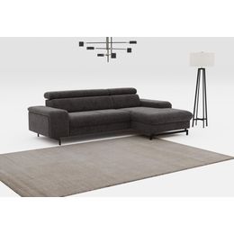 Ecksofa COTTA, B:267cm H:97cm T:165cm, braun, Wohnzimmer, Sofas, "Emma L-Form", mit Kopfteilverstellung, wahlweise mit Bettfunktion & Bettkasten