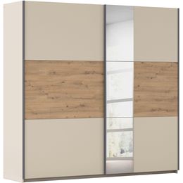 Schwebet&uuml;renschrank Rauch, B:218cm H:210cm T:59cm, beige, Holzwerkstoff, Schr&auml;nke, "Kleiderschrank Schrank Garderobe Schlafzimmerschrank SAJO", in 2