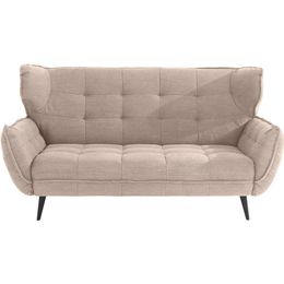 2-Sitzer LEONIQUE, B:191cm, beige, 100% Polyester, Sofas, "Ariana", Big-Sofa bzw. stylischer Hochlehner