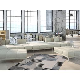 Teppich Kayoom, B:160cm H:10mm L:230cm, beige, Wolle, Wohnzimmer, Teppiche, "Liana 212", Handgefertigter Seidenteppich, Unikat, mit