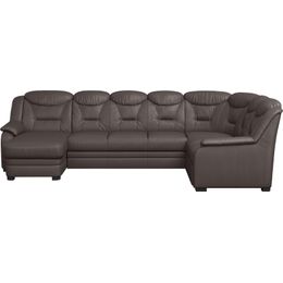 Wohnlandschaft COTTA, B:330cm H:99cm T:211cm, braun, 64% Polyurethan, 25% Polyester, 11% Baumwolle, Sofas, "Marcus U-Form", wahlweise mit