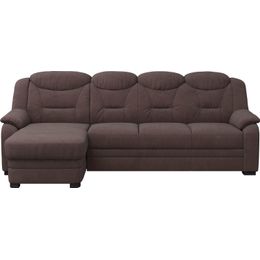 Ecksofa COTTA, B:257cm H:99cm T:162cm, grau, 100% Polyester, Wohnzimmer, Sofas, "Marcus L-Form", wahlweise mit Bettfunktion