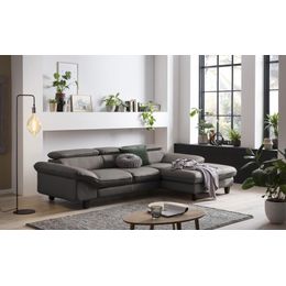 Ecksofa Home Affaire, B:268cm H:73cm T:108cm, braun, 100% Polyester, Feinstruktur 75000 Scheuertouren, Struktur 35000 Scheuertouren, Microfaser
