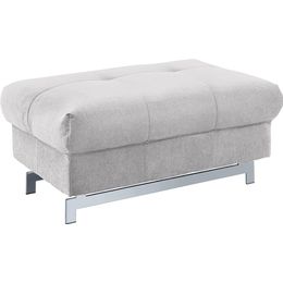 Hocker COTTA, B:100cm H:46cm T:65cm, grau, Struktur (100% Polyester);Chenille (90% Polyester, 10% Polyamid), Büro, Hocker, "Chef", mit edlen