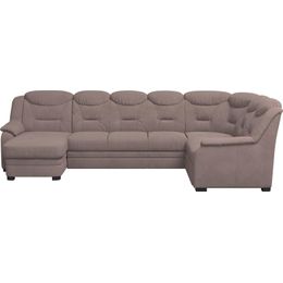 Wohnlandschaft COTTA, B:330cm H:99cm T:211cm, braun, 100% Polyester, Sofas, "Marcus U-Form", wahlweise mit Bettfunktion & Stauraum