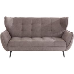 2-Sitzer LEONIQUE, B:191cm, grau, 90% Polyester 10% Polyamid, Sofas, "Ariana", Big-Sofa bzw. stylischer Hochlehner