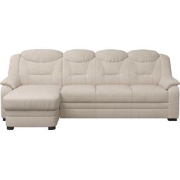 Ecksofa COTTA, B:262cm H:99cm T:162cm, beige, 100% Polyester, Wohnzimmer, Sofas, "Marcus L-Form", wahlweise mit Bettfunktion