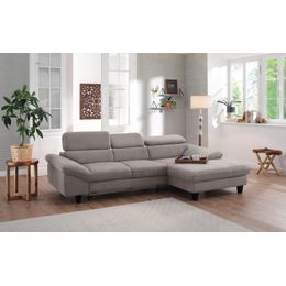 Ecksofa Home Affaire, B:268cm H:73cm T:108cm, braun, 100% Polyester, Feinstruktur 75000 Scheuertouren, Struktur 35000 Scheuertouren, Microfaser