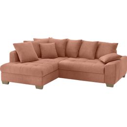 Ecksofa MR. COUCH, B:243cm H:88cm T:190cm, braun, Novaclean Avanti (100% Polyester), Wohnzimmer, Sofas, "Nikita II, L-Form, bis 140kg pro Sitzplatz