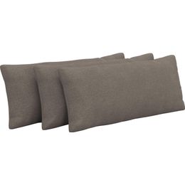 Sit & More Auflagekissen SIT & MORE, B:65cm H:25cm T:10cm, braun, 100% Polyester, Polsterauflagen, "Emely"