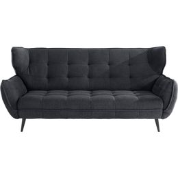 3-Sitzer LEONIQUE, B:221cm, schwarz, 90% Polyester 10% Polyamid, Sofas, "Ariana", Big-Sofa bzw. stylischer Hochlehner