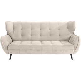 3-Sitzer LEONIQUE, B:221cm, beige, 90% Polyester 10% Polyamid, Sofas, "Ariana", Big-Sofa bzw. stylischer Hochlehner