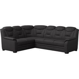 Ecksofa COTTA, B:263cm H:99cm T:211cm, schwarz, 64% Polyurethan, 25% Polyester, 11% Baumwolle, Wohnzimmer, Sofas, "Marcus L-Form", wahlweise mit
