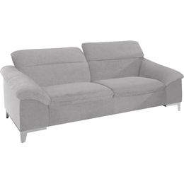2,5-Sitzer COTTA, B:235cm H:84cm T:109cm, grau, Chenille (90% Polyester; 10% Polyamid );Struktur (100% Polyester ), Sofas, "Teresa", mit