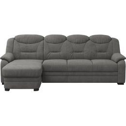Ecksofa COTTA, B:262cm H:99cm T:162cm, grau, 100% Polyester, Wohnzimmer, Sofas, "Marcus L-Form", wahlweise mit Bettfunktion