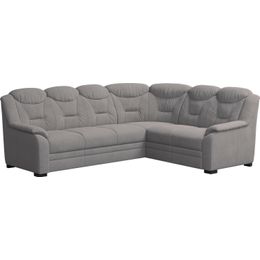 Ecksofa COTTA, B:263cm H:99cm T:211cm, silber, 100% Polyester, Wohnzimmer, Sofas, "Marcus L-Form", wahlweise mit Bettfunktion & Stauraum
