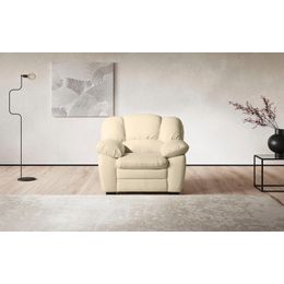 Sessel COTTA, B:109cm H:88cm T:92cm, beige, SOFTLUX-Kunstleder;Luxus-Microfaser (100% Polyester);Luxus-Kunstleder;NaturLEDER, echtes Rindsleder,