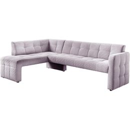 Essbank, B:245cm H:83cm T:159cm, rosa, exxpo - SOFA FASHION, Küche, Sitzbänke, "Barista, bequem und elegant, hohe Bodenfreiheit", Eckbank Barista