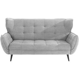 2-Sitzer LEONIQUE, B:191cm, grau, 100% Polyester, Sofas, "Ariana", Big-Sofa bzw. stylischer Hochlehner
