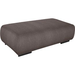 Hockerbank COTTA, B:132cm H:42cm T:68cm, schwarz, 100% POLYESTER (PES), Hocker, "Side"