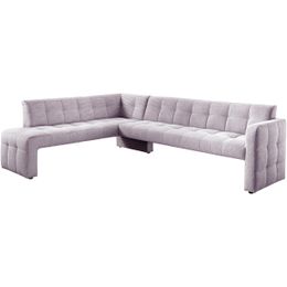 Essbank, B:265cm H:83cm T:199cm, rosa, exxpo - SOFA FASHION, Küche, Sitzbänke, "Barista, bequem und elegant, hohe Bodenfreiheit", Eckbank Barista