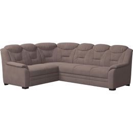 Ecksofa COTTA, B:263cm H:99cm T:211cm, braun, 100% Polyester, Wohnzimmer, Sofas, "Marcus L-Form", wahlweise mit Bettfunktion & Stauraum