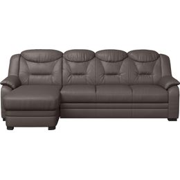 Ecksofa COTTA, B:262cm H:99cm T:162cm, braun, 64% Polyurethan, 25% Polyester, 11% Baumwolle, Wohnzimmer, Sofas, "Marcus L-Form", wahlweise mit