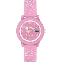 Lacoste Kinder Quarzuhr "Lacoste.12.12 KIDS", rosa, Armbanduhren, Armbanduhr, Kinderuhr, Silikonarmband, Geschenkidee