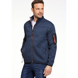 JACK'S INN 54 JACK&rsquo;S Herren Cardigan "JACK'S Sweatshirt", blau, Gr. L, Obermaterial: 100% Polyester, Strickjacken