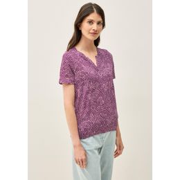 T-Shirt Cecil, Damen, Gr. L (42), cherry blossom pink, Web, 100% Baumwolle , bedruckt, normal normal, Rundhals, B&uuml;ndchen, Shirts T-Shirt, aus reiner Baumwolle
