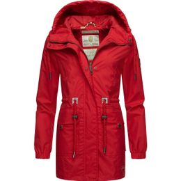 Navahoo Damen Outdoorjacke "Neophee", rot, Basic, Gr. S, Obermaterial: 100% Polyester; Futter: 100% Polyester; &Auml;rmelfutter: 100% Polyester, Jacken,
