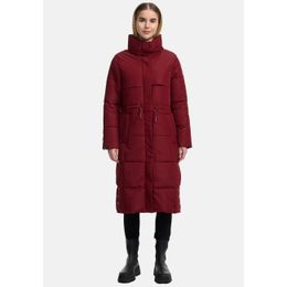 Navahoo Damen Wintermantel "Der Wahnsinn 14", rot, Gr. XL, Obermaterial: 100% Polyester (recycelt), Futter: 100% Polyester, Wattierung: 100%