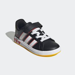 Sneaker adidas Sportswear "ADIDAS DISNEY MICKY MAUS GRAND COURT KIDS", M&auml;dchen, Gr. 36, wei&szlig; (core schwarz, cloud wei&szlig;, collegiate rot), Synthetik, Schuhe Sneaker