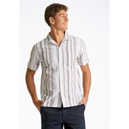 Junk De Luxe Herren Flanellhemd "Junk De Luxe Freizeithemd", beige, Gr. L, Obermaterial: 100% Baumwolle, Hemden