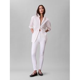 Damen Skinny-fit-Jeans "HGH RS SKNNY ANKL JN"chalk wei&szlig;, Gr. 27, Calvin Klein Jeans, unifarben, Denim/Jeans, Obermaterial: 72% Baumwolle, 18%