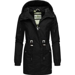 Navahoo Damen Outdoorjacke "Neophee", schwarz, Basic, Gr. XS, Obermaterial: 100% Polyester (recycelt), Futter: 100% Polyester (recycelt),