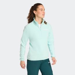 adidas terrex Damen Sweatshirt "W MT ESS HZ FL", blau, Gr. XS, Obermaterial: 100% Polyester, Sweatshirts