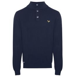 Threadbare. Threadbare Pullover 'Hawke' Herren Gr&ouml;&szlig;e L navy / gelb