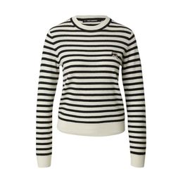 K by KARL LAGERFELD Karl Lagerfeld Pullover 'IKON' Damen Gr&ouml;&szlig;e XXL schwarz / wei&szlig;