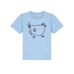 Watabout.kids Shirt 'Le Poulet - Das Huhn' boy Blue size 122/128