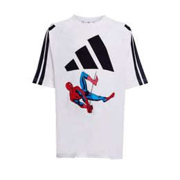 adidas Sportswear Funktionsshirt 'Marvel Spider-Man' Jungen Gr&ouml;&szlig;e 110 azur / dunkelrot / schwarz / wei&szlig;