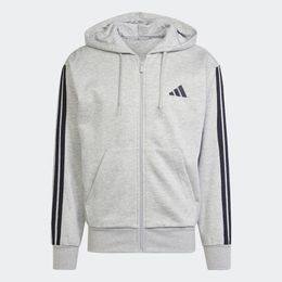adidas Sportswear Athletic Zip-Up Hoodie male Grey size XXXL
