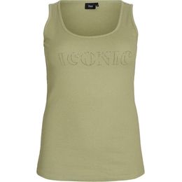 ZIZZI Top 'Evinna' Damen Gr&ouml;&szlig;e 11XL/12XL khaki / silber