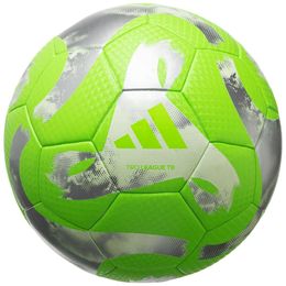 adidas Performance Fu&szlig;ball 'Tiro League' Herren Gr&ouml;&szlig;e 4 neongr&uuml;n / silber
