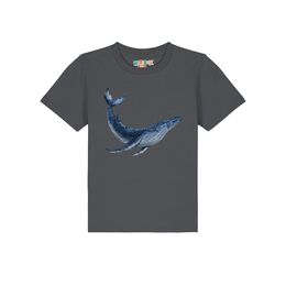 watabout.kids T-Shirt 'Wal' Jungen Gr&ouml;&szlig;e 134/146 saphir / opal / taubenblau / anthrazit