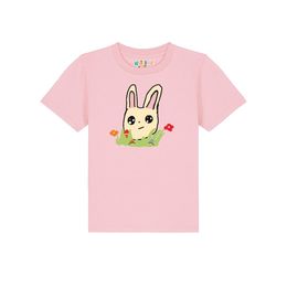 Watabout.kids Shirt 'Osterhase mit Blumen' girl Pink size 98/104