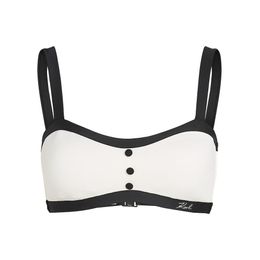 K by KARL LAGERFELD Karl Lagerfeld Bikinitop Damen Gr&ouml;&szlig;e 100 schwarz / wei&szlig;