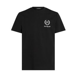 K by KARL LAGERFELD Karl Lagerfeld T-Shirt 'Hotel' Herren Gr&ouml;&szlig;e L schwarz / wei&szlig;